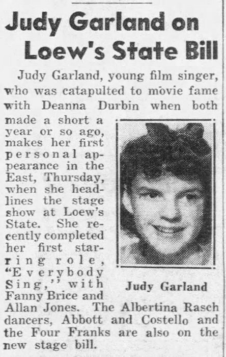 On This Day In Judy Garland’s Life And Career – February 8 – Judy ...